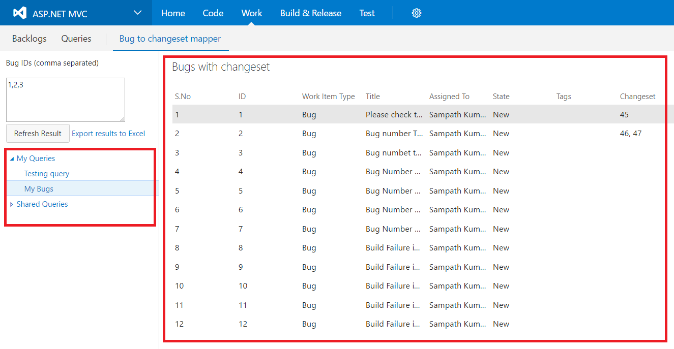 Bug To Changeset Mapper Visual Studio Marketplace